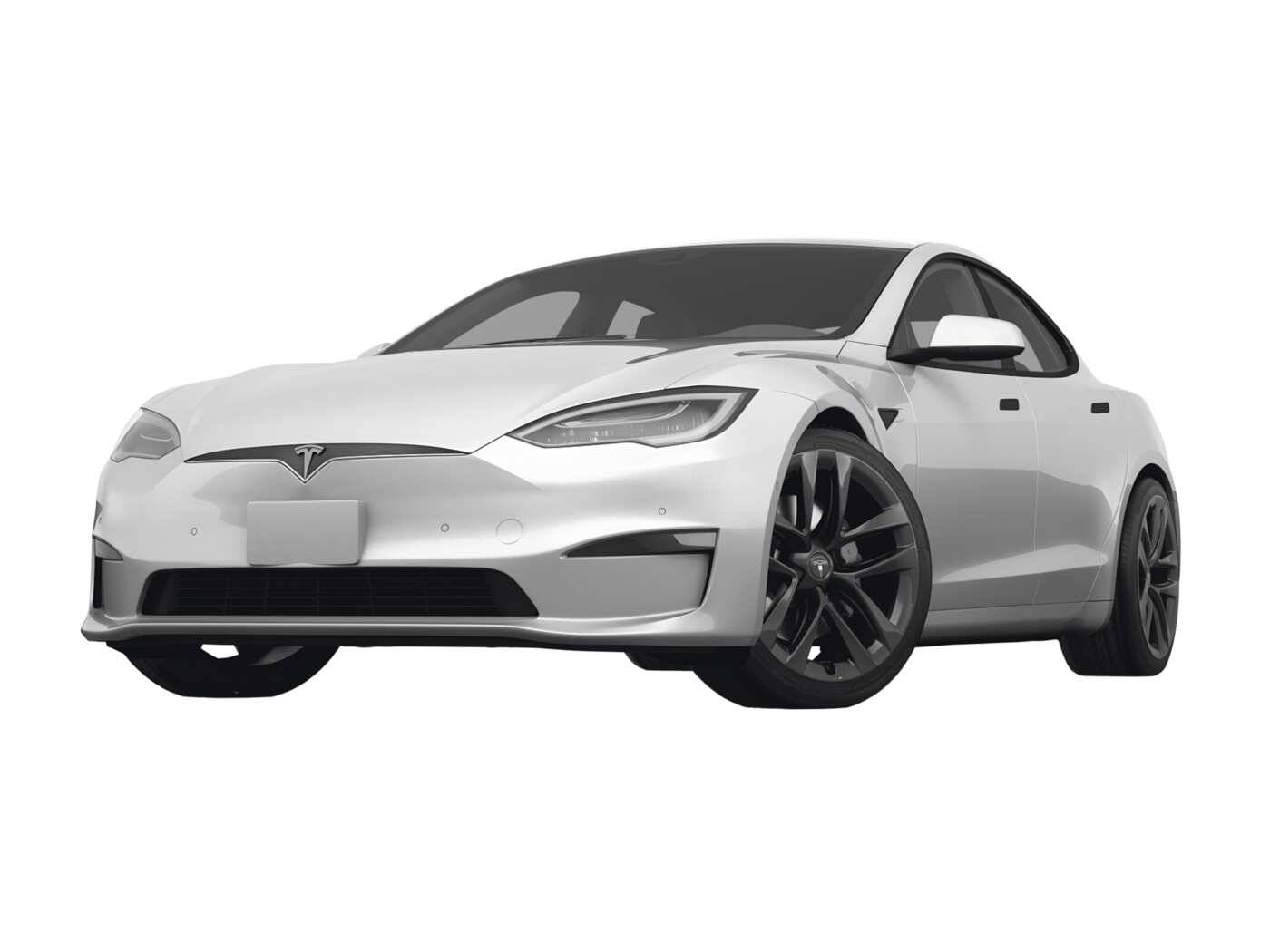 Tesla Model S White Background